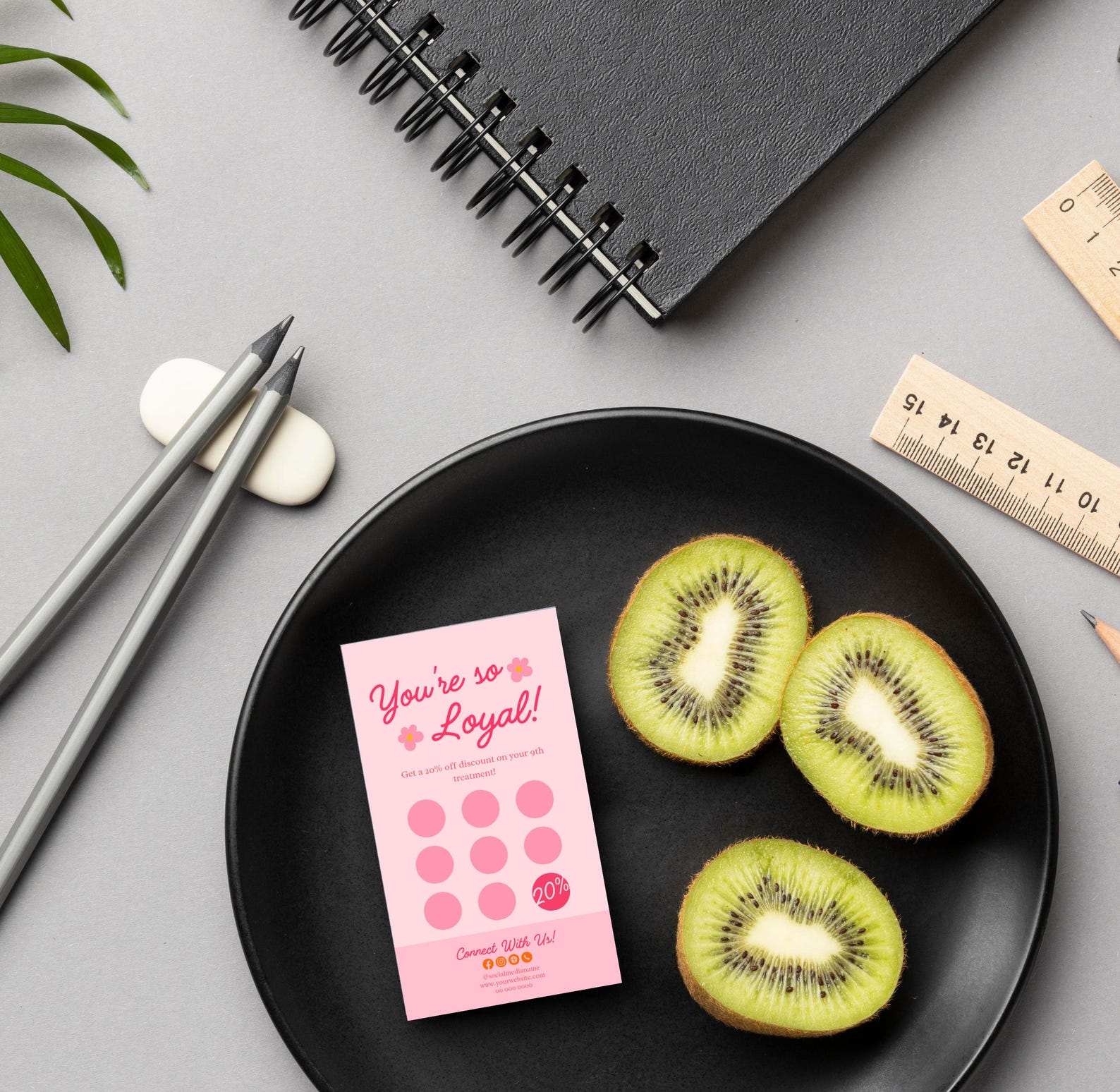 Editable Loyalty Card Template, DIY Guest Check Customer Rewards Card ...