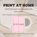 Thank You Card Template, Printable Receipt Form Design, Editable Modern ...