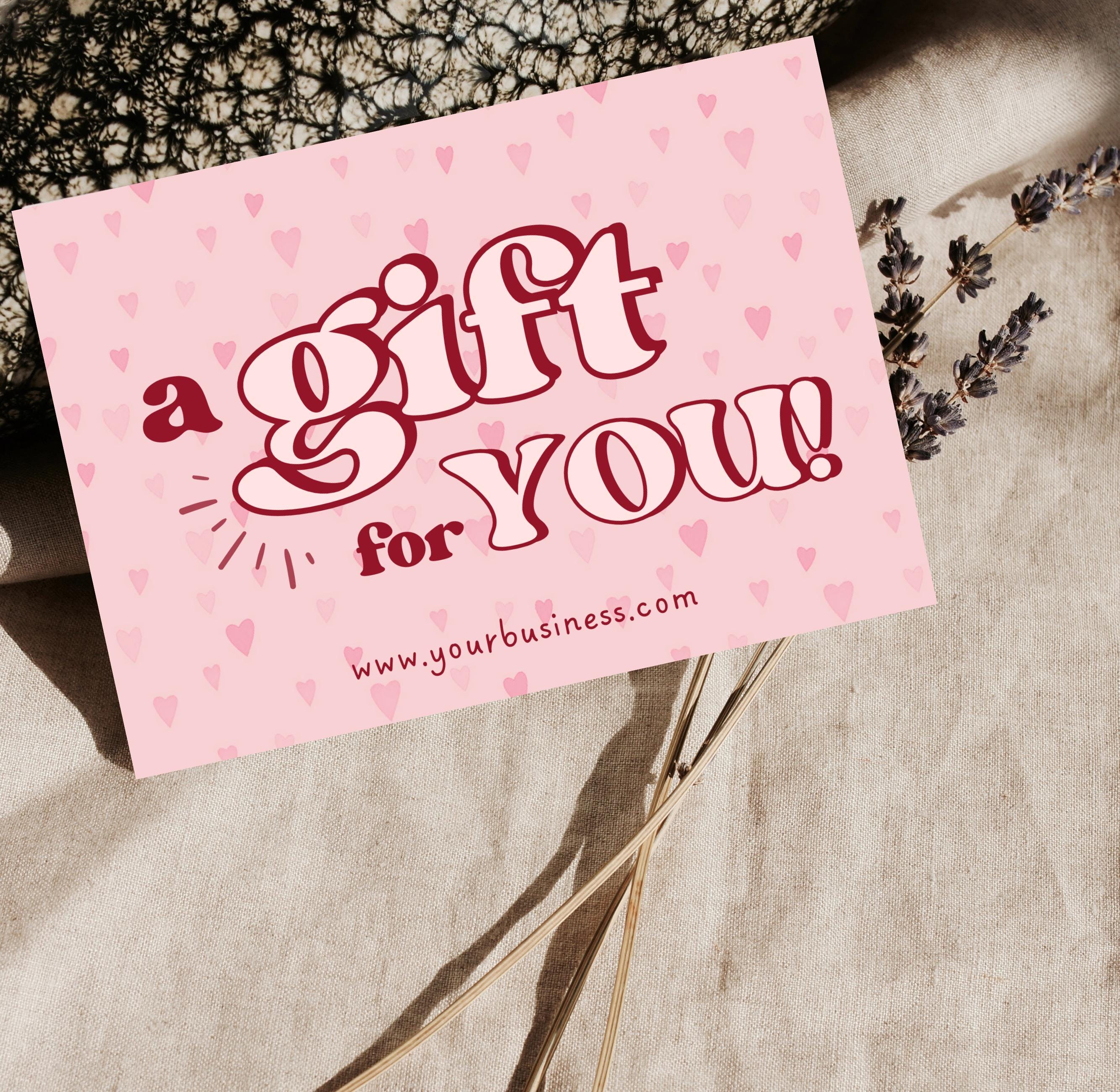 Small Business Coupon Card Template, Editable Discount Gift Card ...