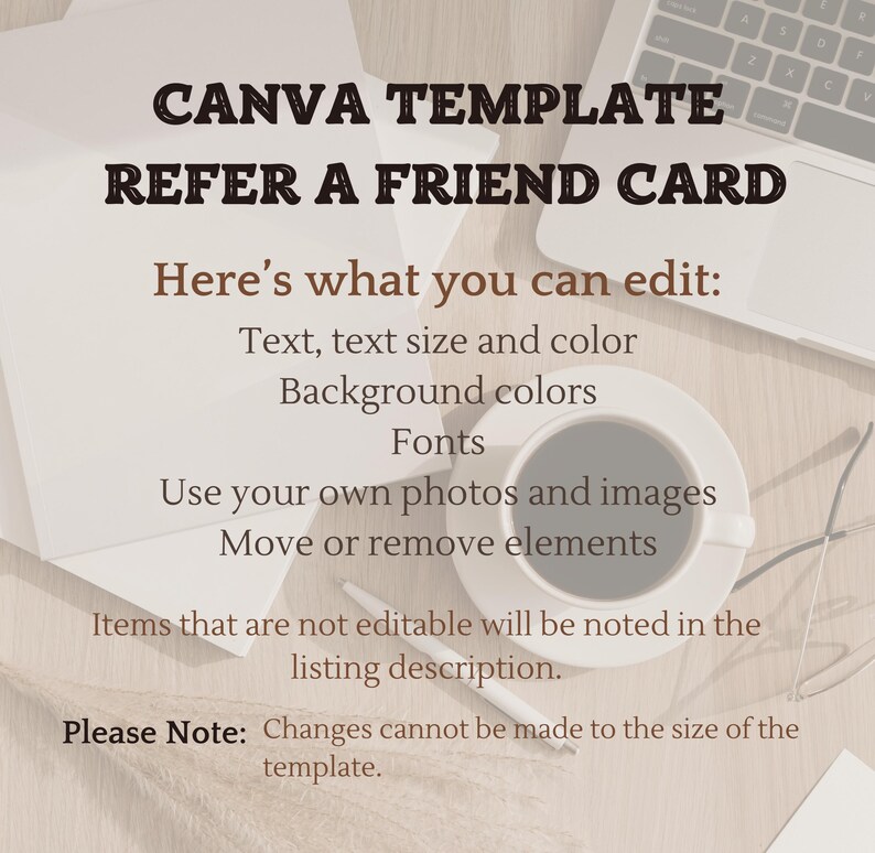 Refer a Friend Card Template, Editable Business Rewards Card, Printable ...