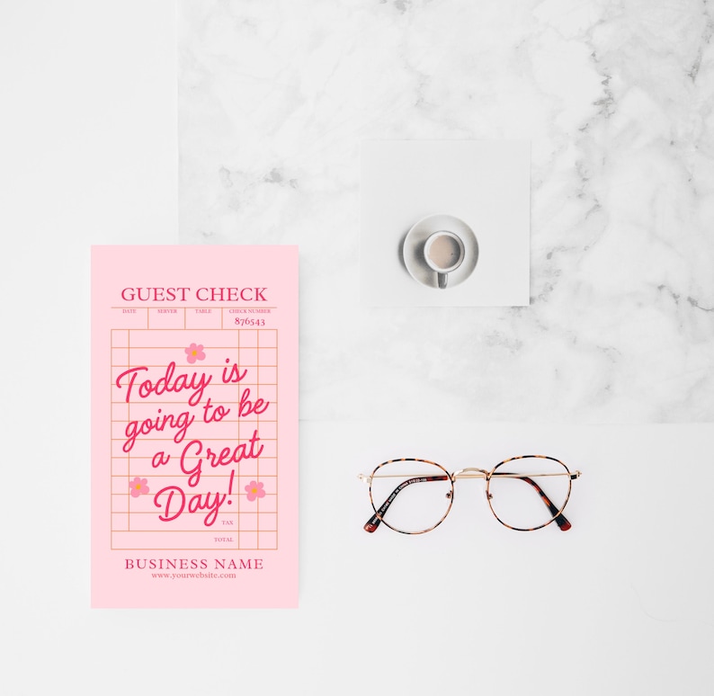 Editable Loyalty Card Template, DIY Guest Check Customer Rewards Card ...