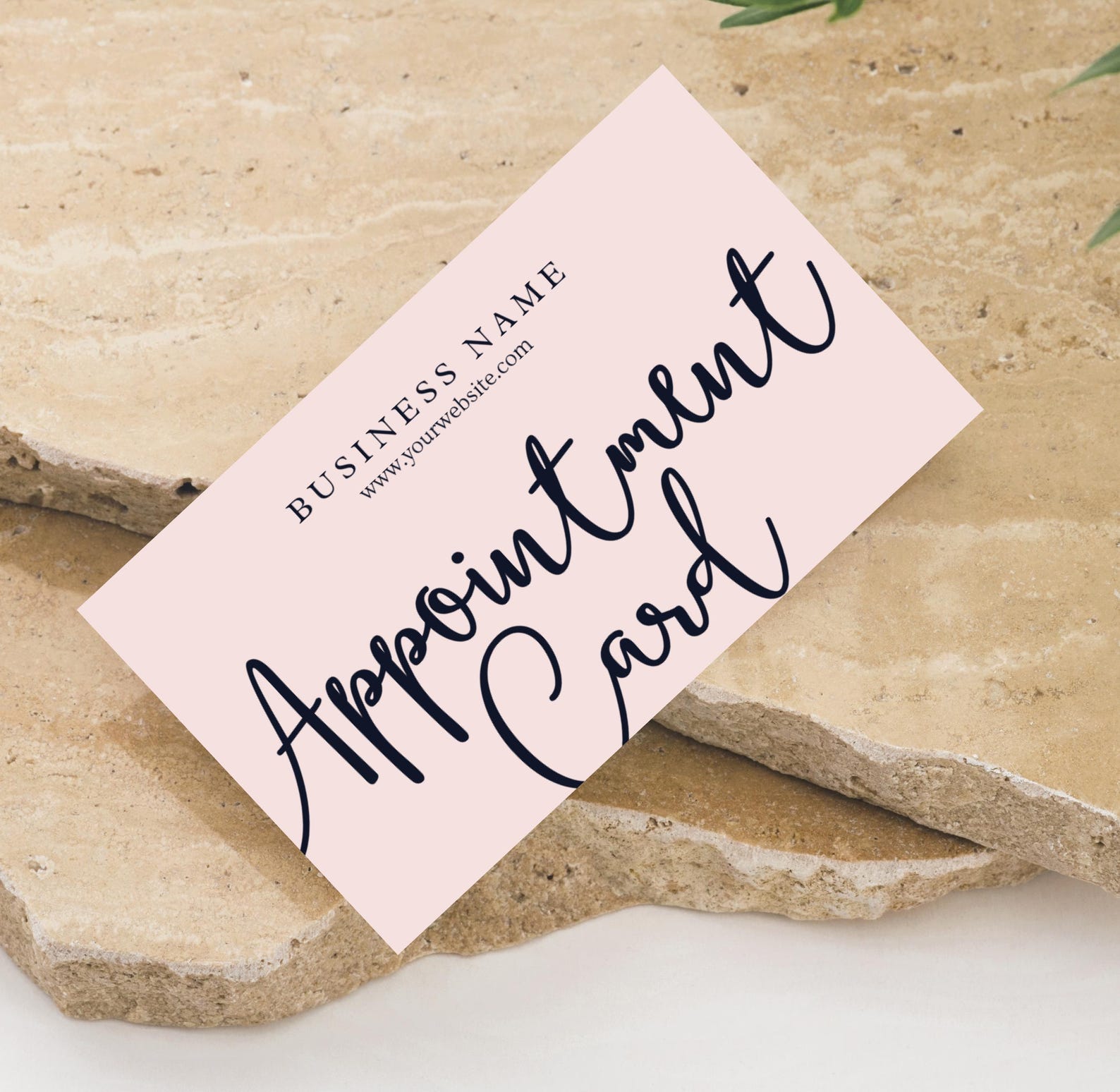 Appointment Card Template, Editable Booking Reminder Canva Template ...