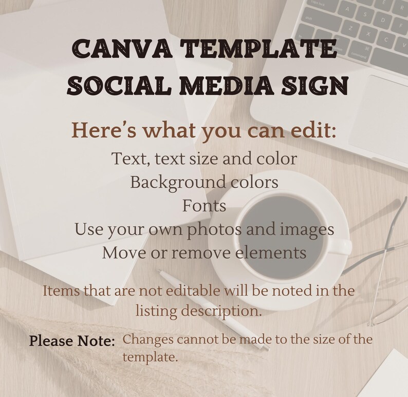 Social Media Sign Template QR Code Sign, Editable Connect With Us Sign ...