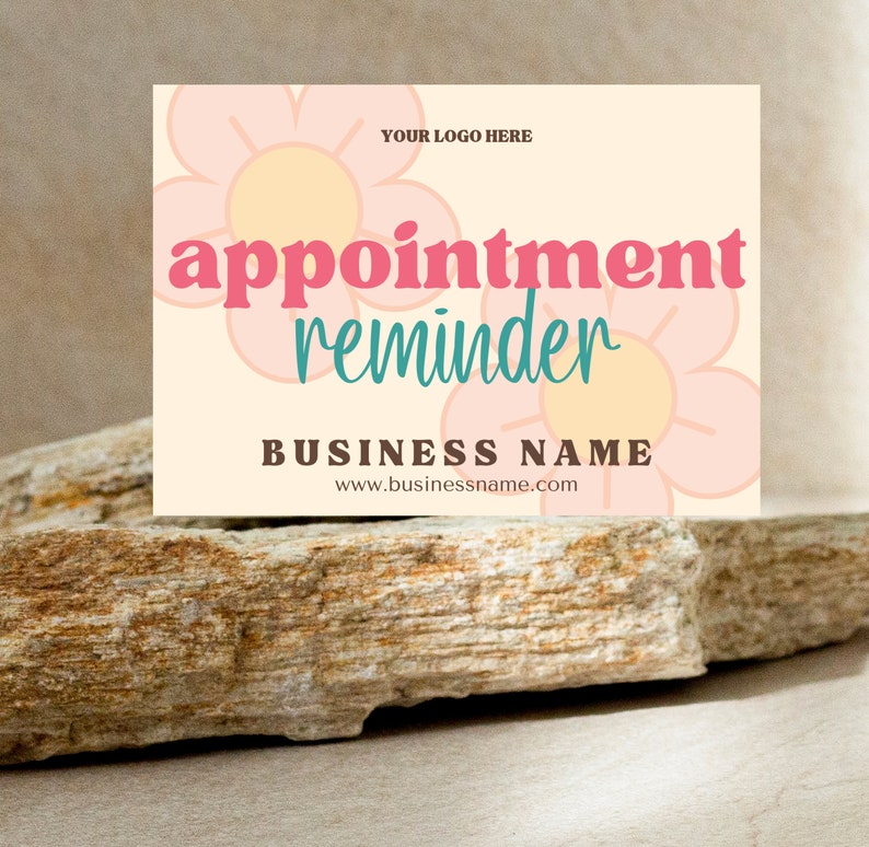 Appointment Card Template, Editable Retro Appointment Reminder ...