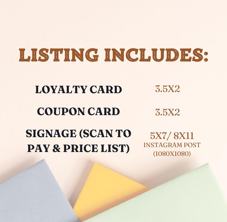 Coffee Shop Branding Kit Template, Editable Loyalty Card, Coupon Card ...