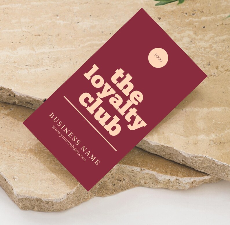 Loyalty Card Template, Editable Customer Rewards Card Design, Printable ...