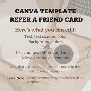 Refer A Friend Business Card Template, Printable Referral Discount Card ...