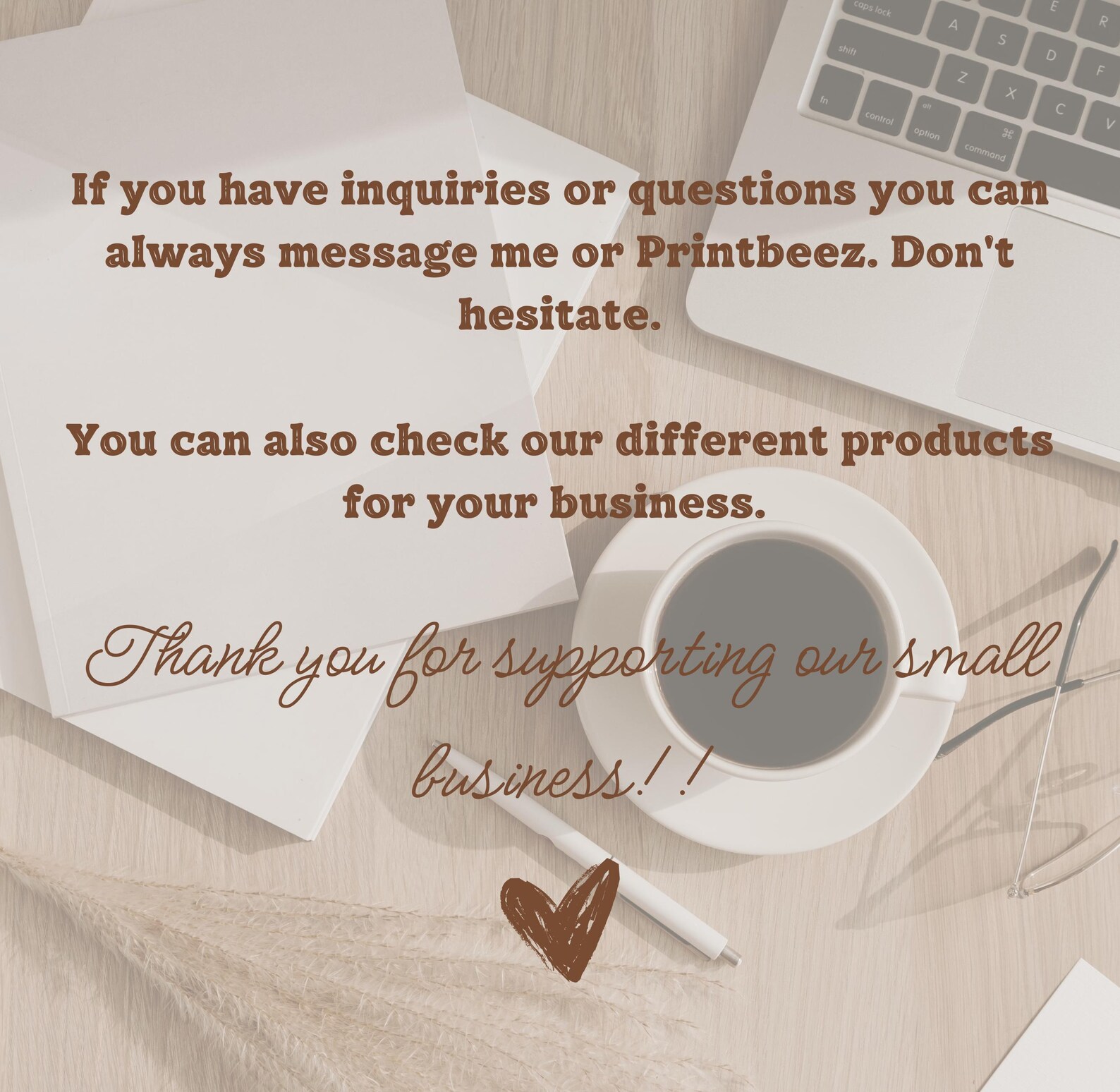 Thank You Card Template, Printable Receipt Form Design, Editable Modern ...