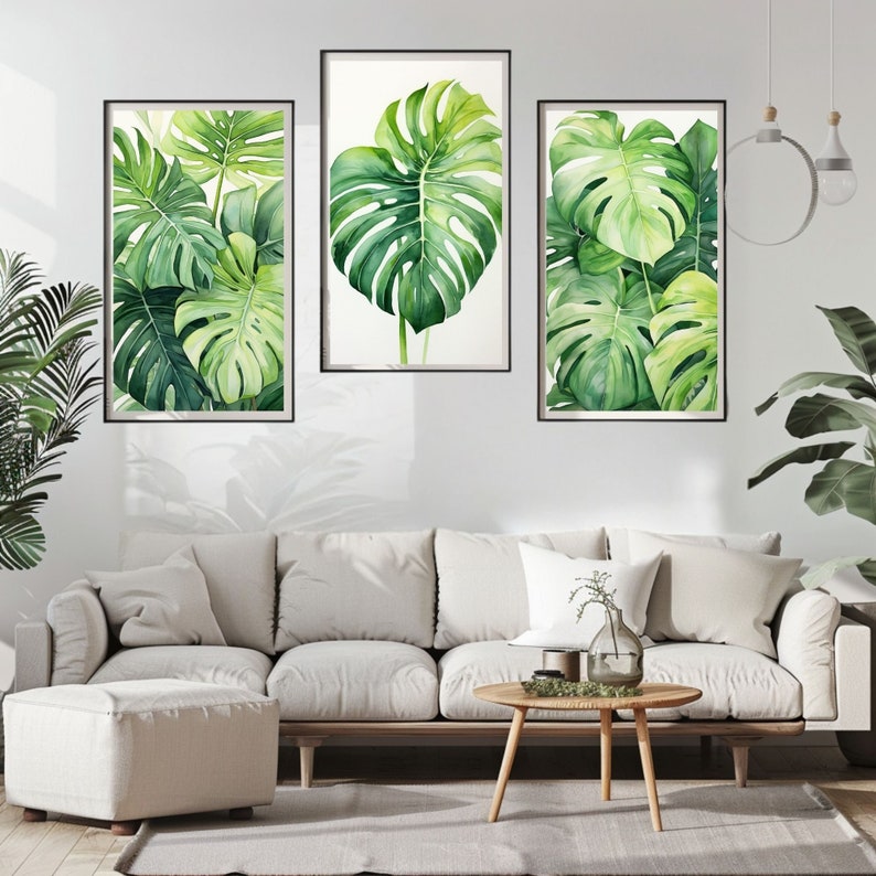 A Dance of Tropical Foliage - Etsy