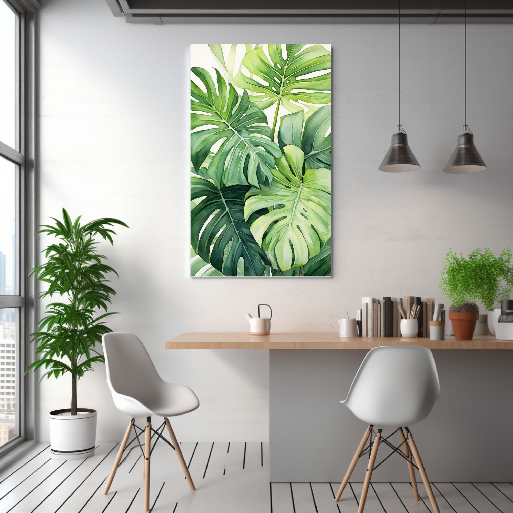 A Dance of Tropical Foliage - Etsy