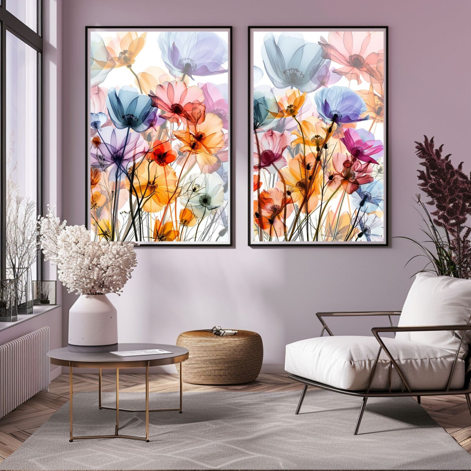 Downloadable Wildflower Prints Floral Wall Decor - Etsy