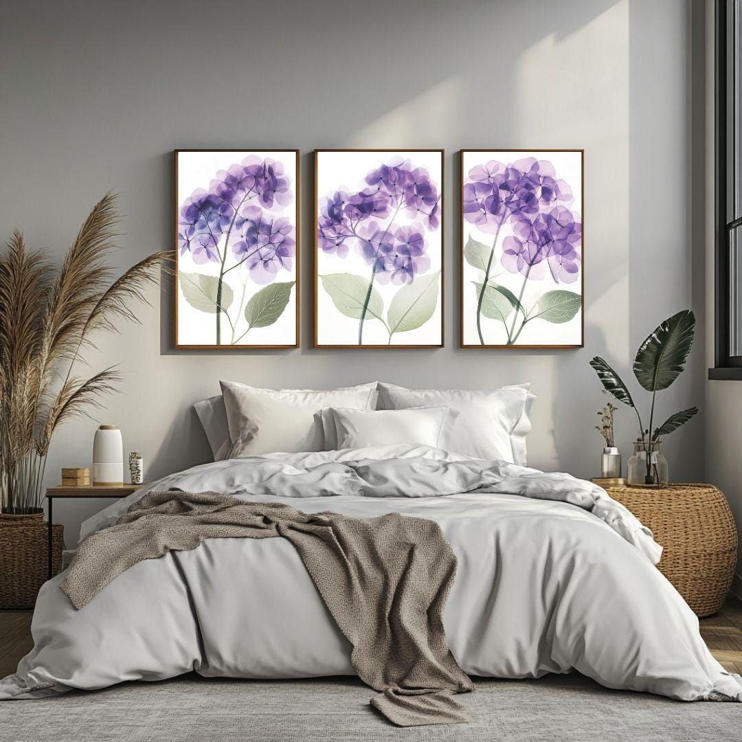 Ethereal X-ray Hydrangea Art Print - Botanical Photography - Etsy