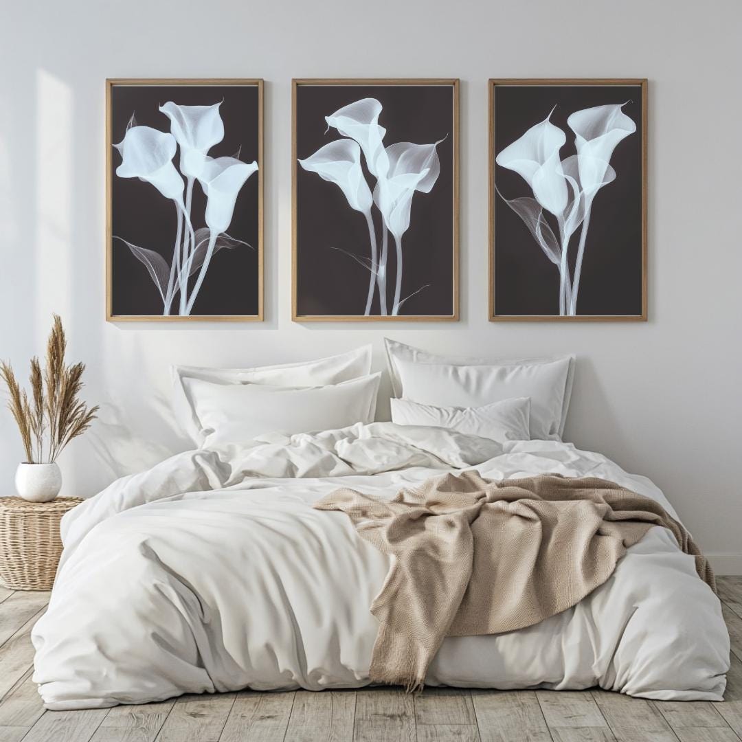 X-ray Calla Lily Art Prints: Modern Botanical Wall Decor (digital ...