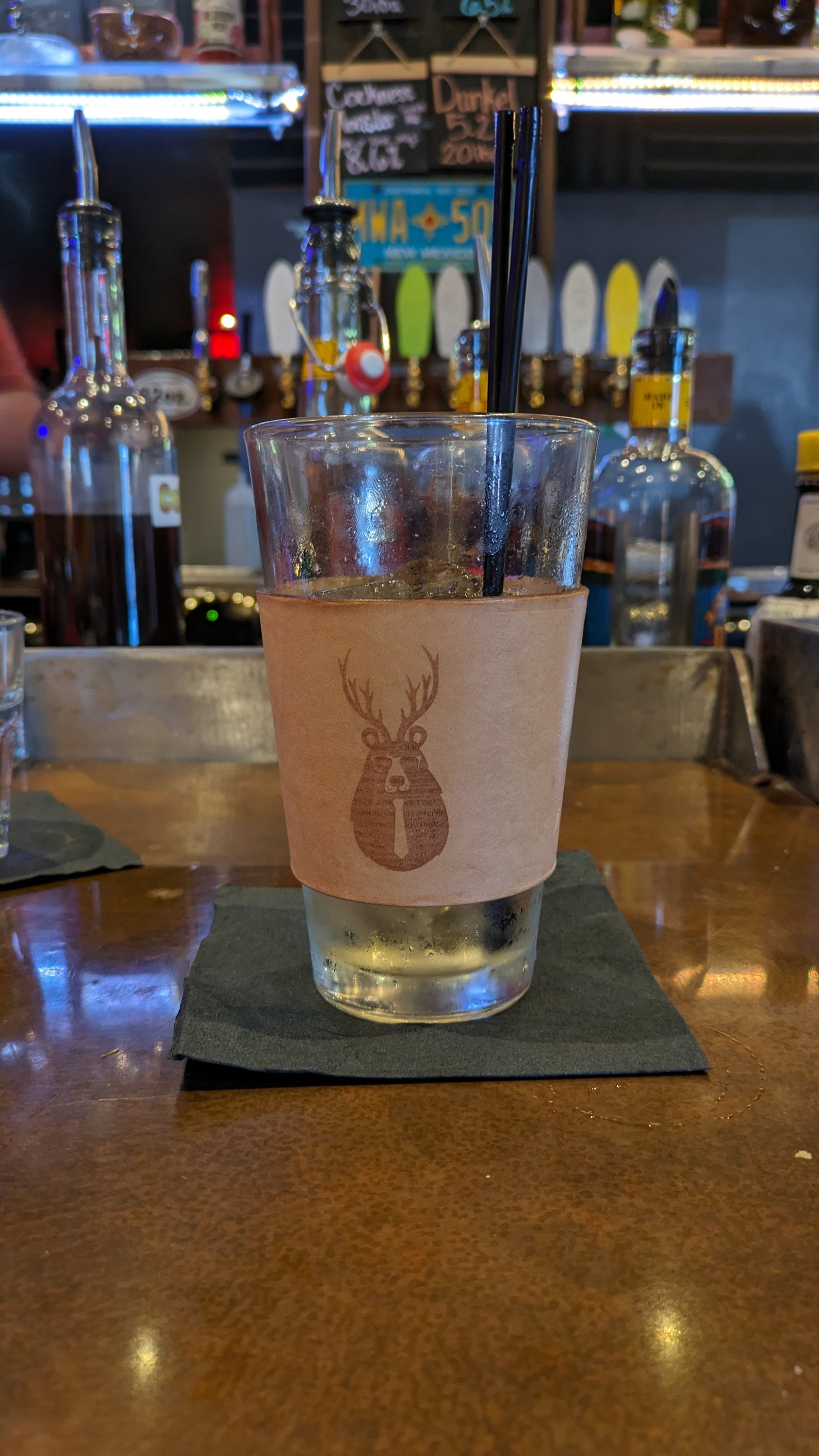 Leather Pint Glass Sleeve Pattern - DIY Laser Cut and Assemble - DXF ...