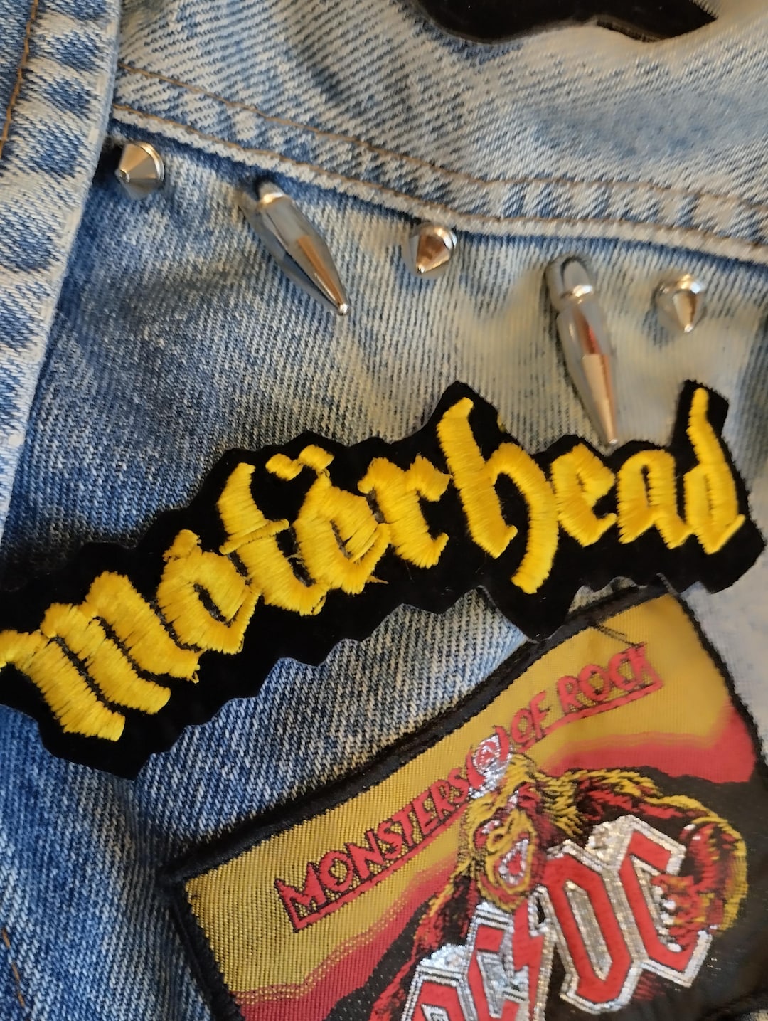 Motorhead, Used Sew On, Iron on Patch, Logo Motorhead, Embroidered on ...