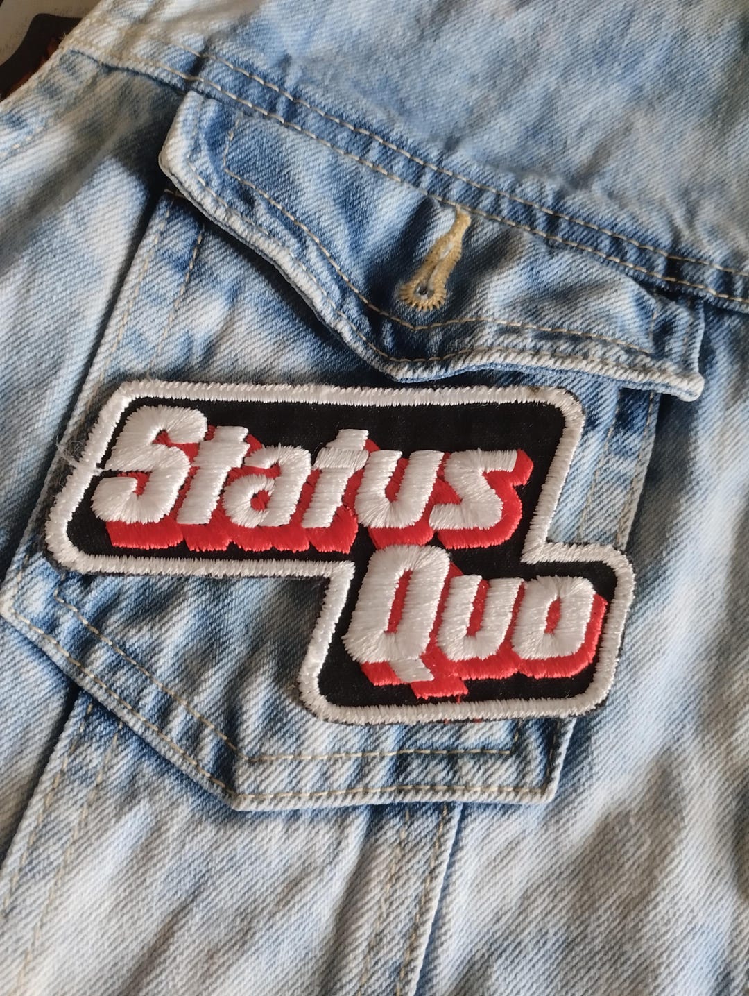 Status Quo, Vintage End 70s Early 80s, Iron on Sew on Patch ...