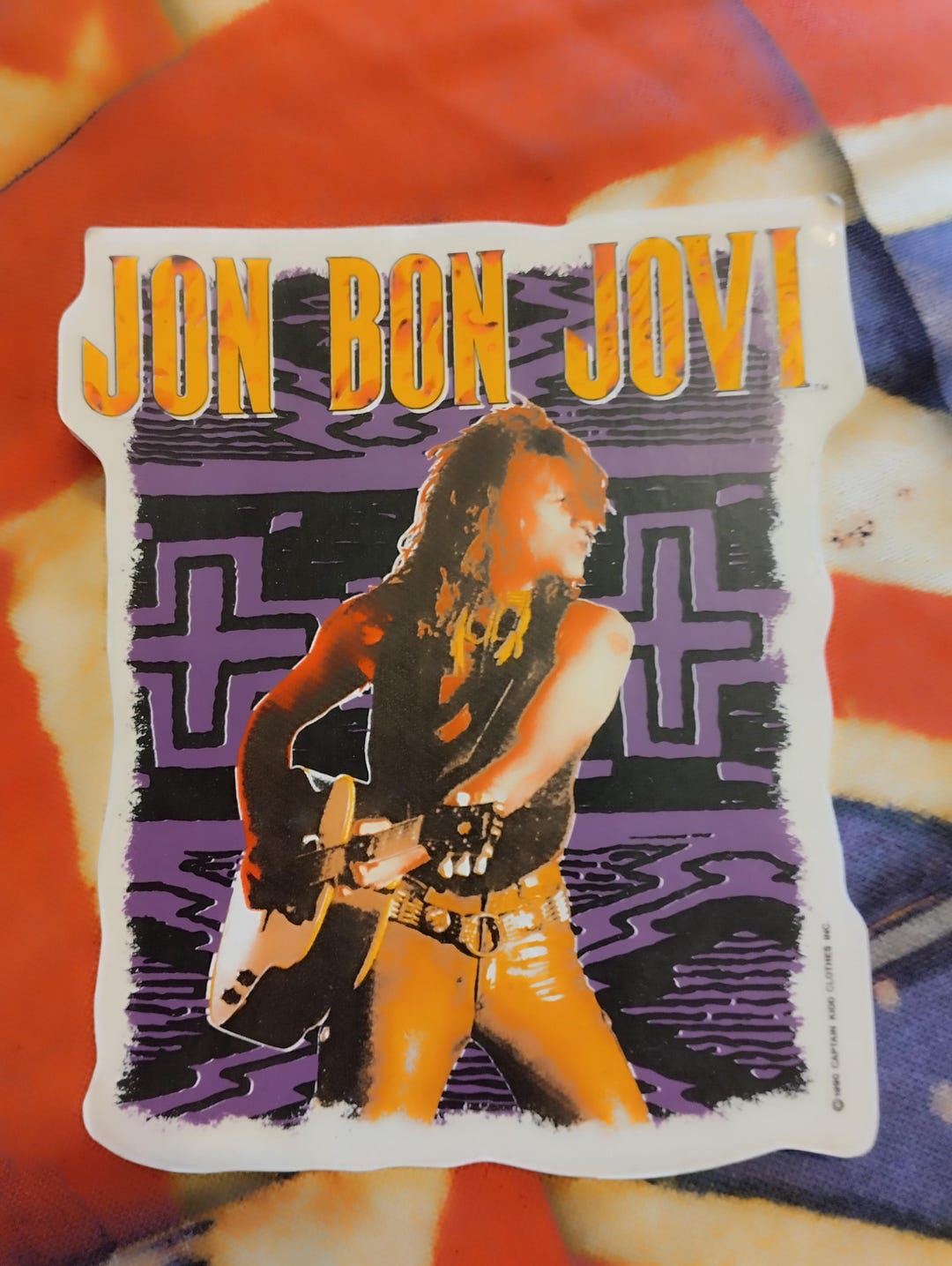 Jon Bon Jovi, 1990 Vintage Stikers Original Official Merchandising ...