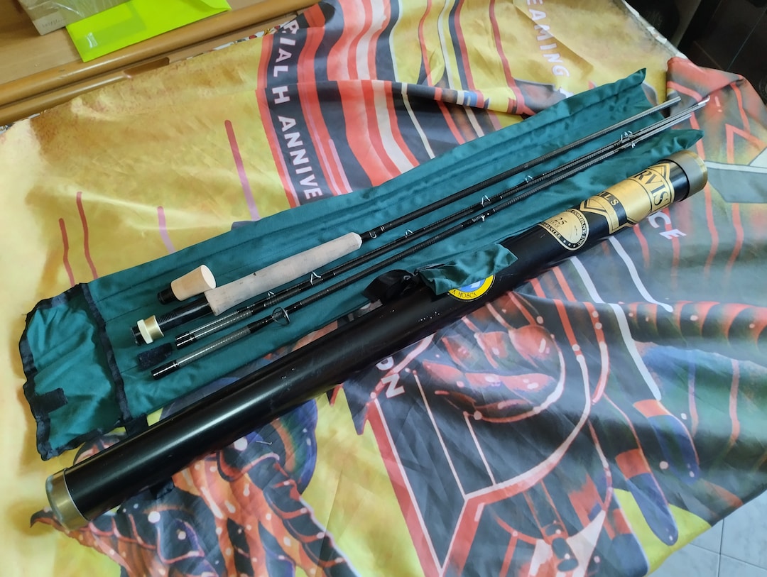 Orvis Fly Rod 9ft 4 Oz, 4 Pc, Vintage 90s, Graphite Fly Rod HLS, Whit ...