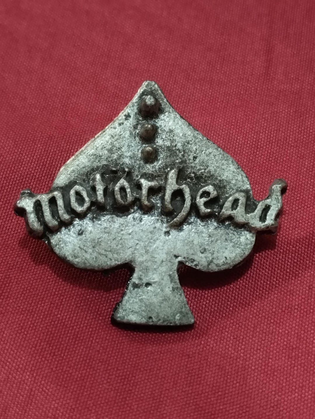 Motorhead, Ace of Spades Badge, Cast Metal Pin Vintage 80s, Lemmy ...