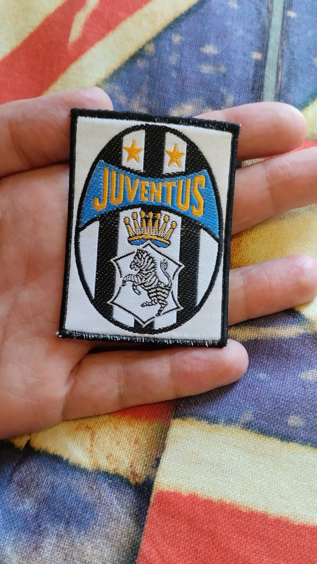 Juventus Small Vintage 90s Patch Sew On, Logo 90S 2 Stars, Juve ...