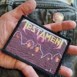 Testament Vintage 90s, Used Sew on Patch, Thrash Metal Patch for Your ...