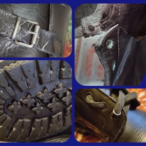 1962 Combat Leather Boots Italian Army Vintage 60S, Amazing Boots Made ...