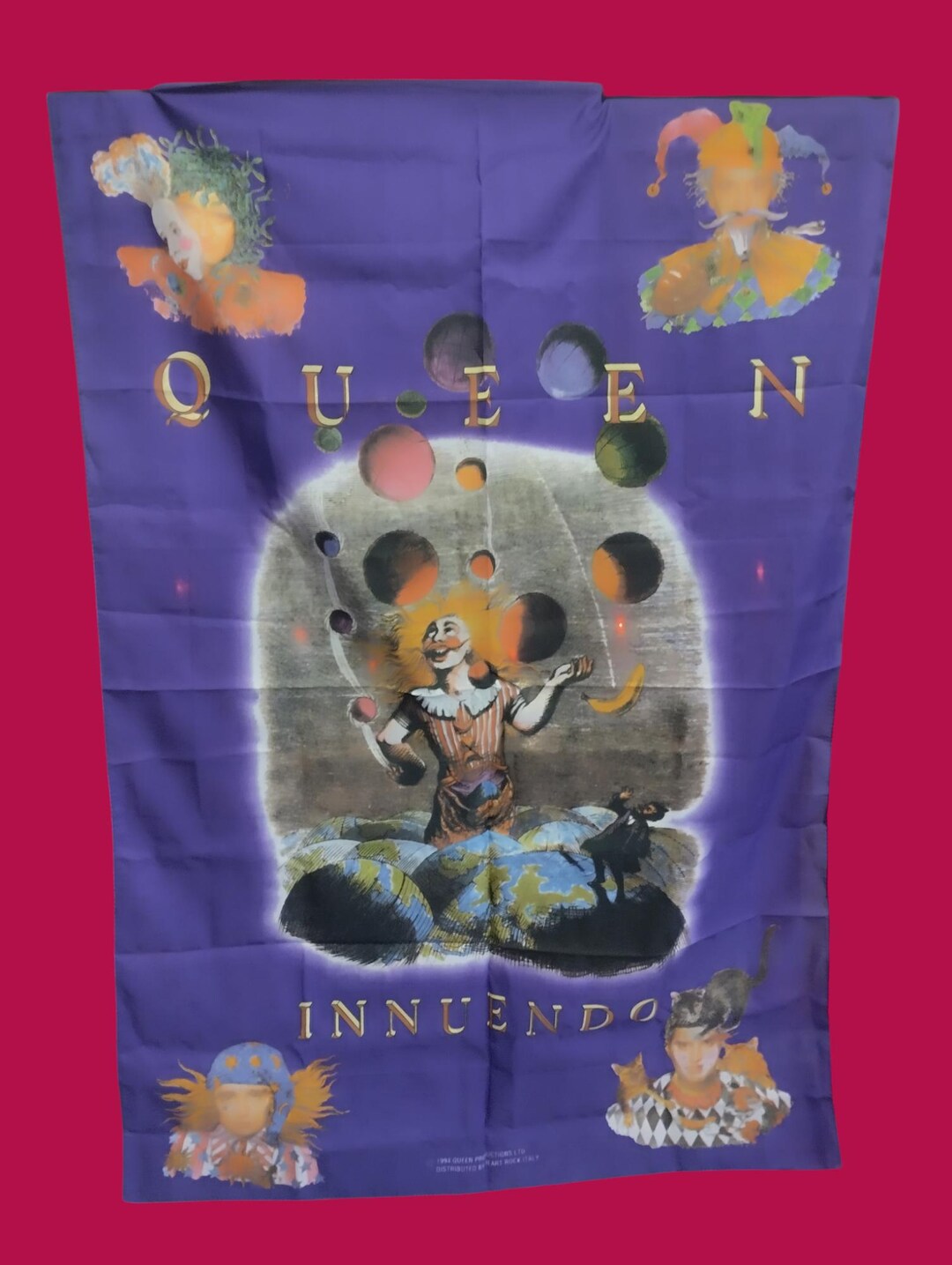 Queen 1994, Innuendo Vintage 90s Flag 40x28 Inch, Original Official ...