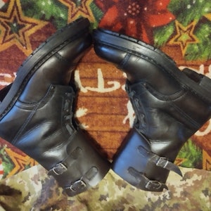 1962 Combat Leather Boots Italian Army Vintage 60S, Amazing Boots Made ...
