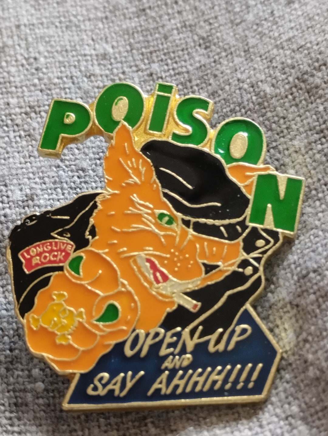 Poison 1988 Vintage Official Product Original Vintage 80s,open up and ...