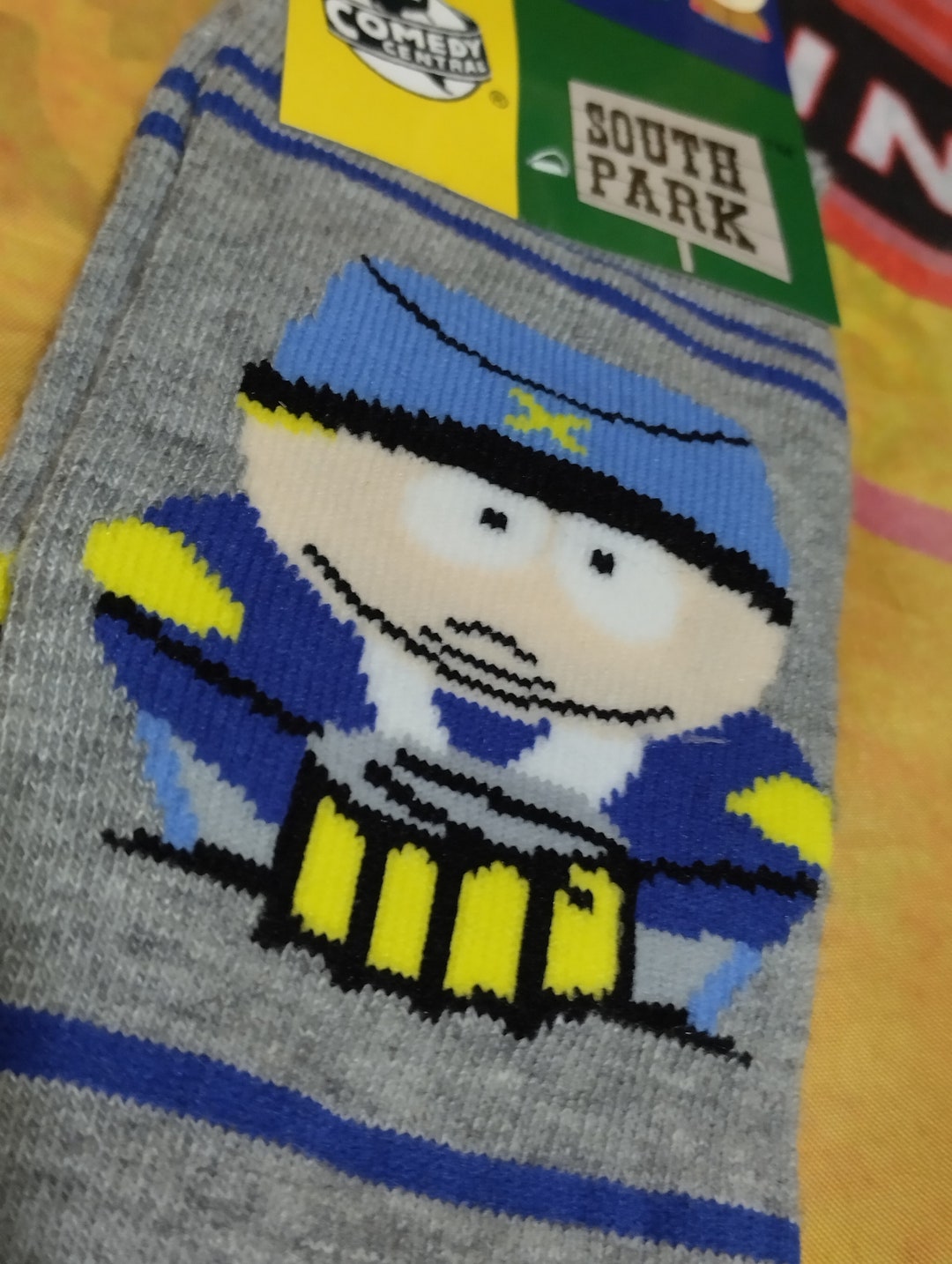 South Park 2002 Vintage Socks Eric Cartman , Dedstock Whit Tag Label ...