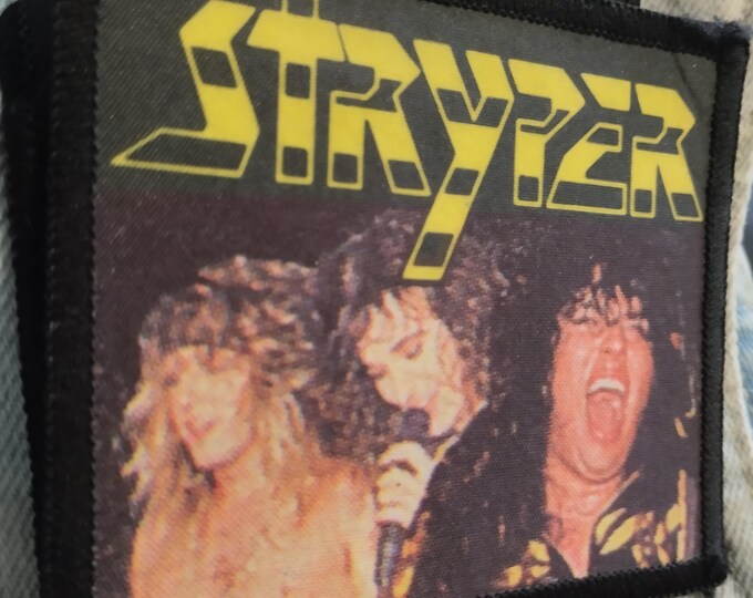 Stryper, Vintage End 80s Early 90s Sew on Patch, Christian Heavy Metal ...