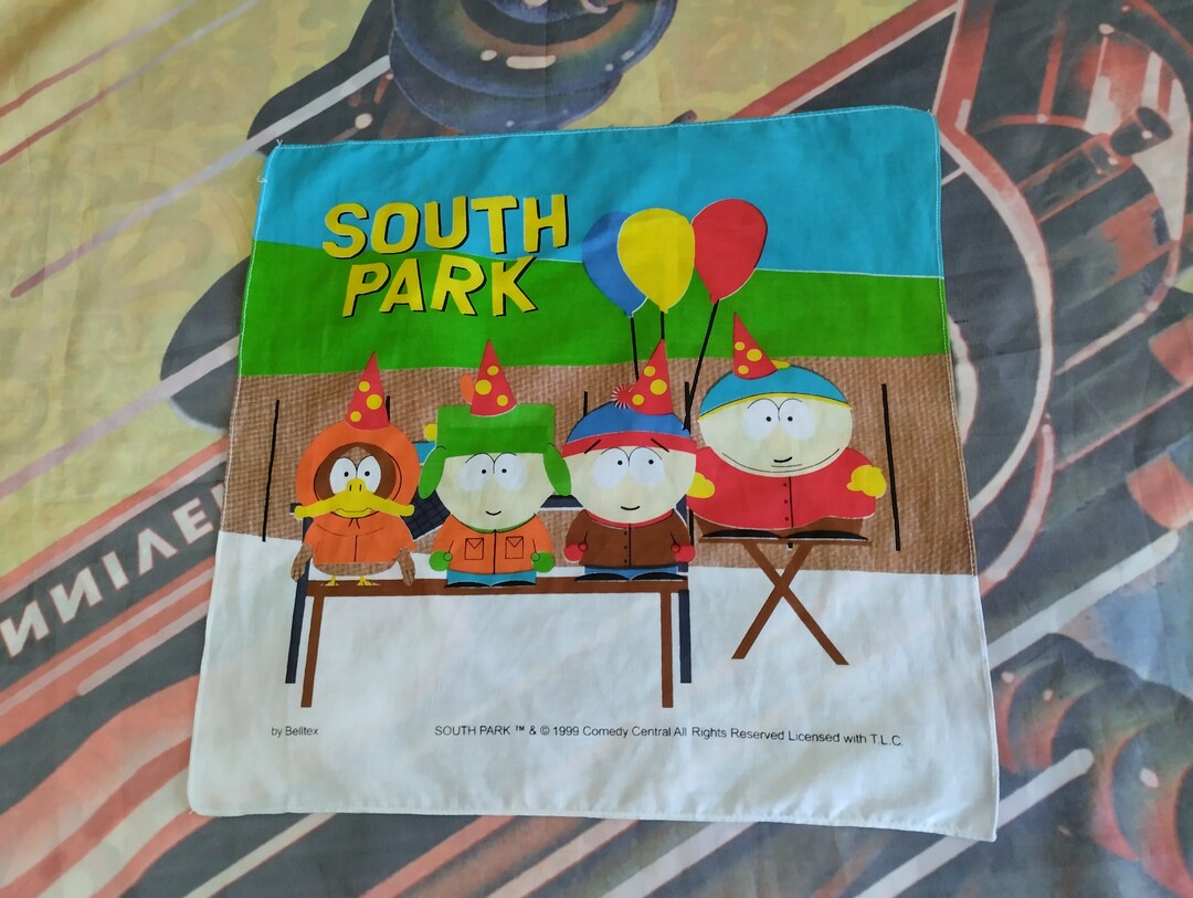 South Park 1999 Handkerchief Ready to Be Framed, Vintage 90s Dedstock ...