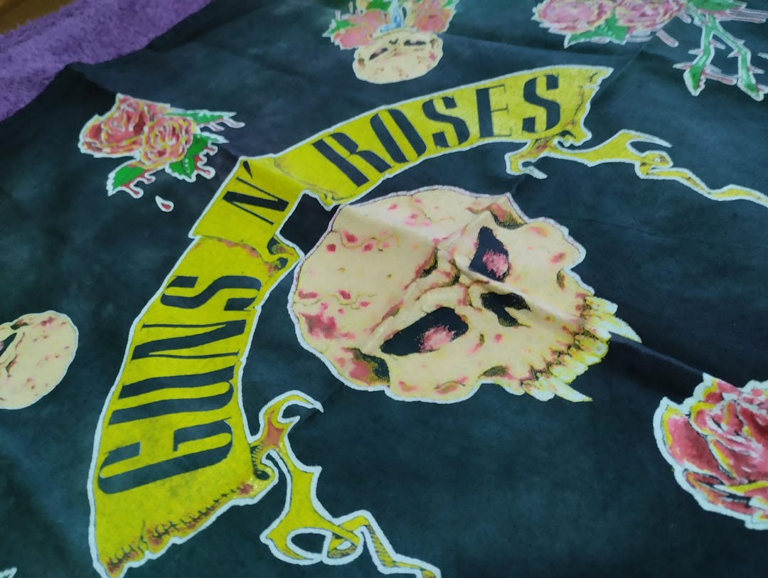 Guns N Roses 1991, Original Official Vintage 90s Bandana GNR, Licensed ...