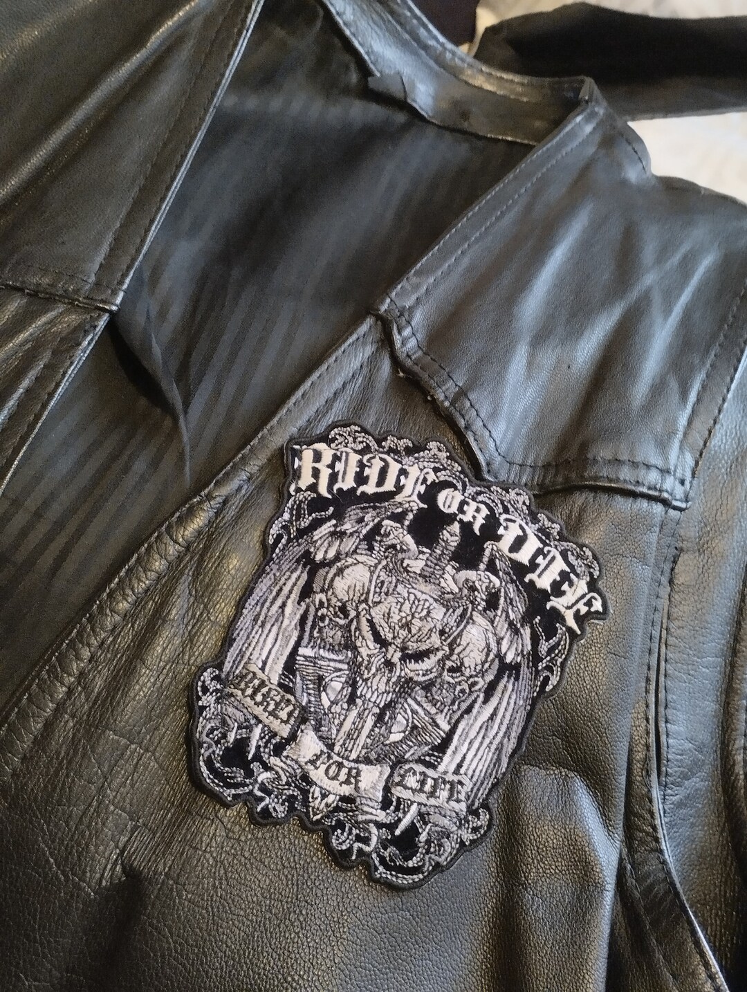 Ride or Die, Ride for Life, Used Patch, Vintage 00s, Embroidered on ...