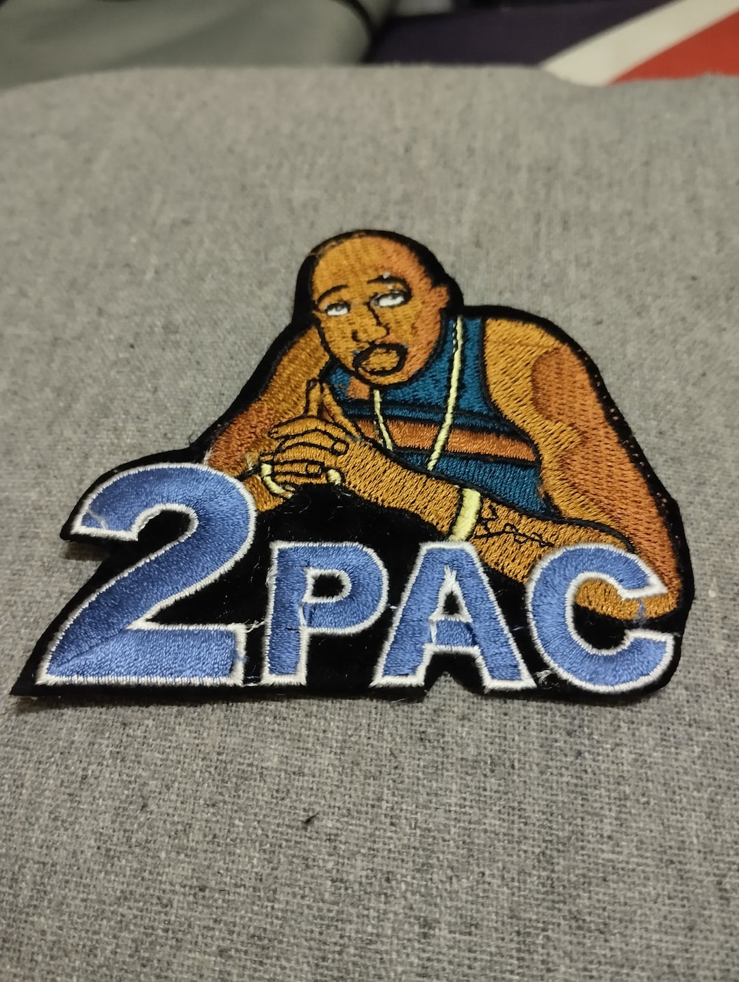 2 Pac, Vintage 90s Iron on Sew on Patch Embroidered on Velvet Patch Old School Patch, Tupac ...