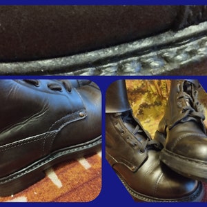 1962 Combat Leather Boots Italian Army Vintage 60S, Amazing Boots Made ...