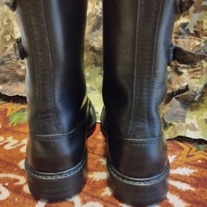 1962 Combat Leather Boots Italian Army Vintage 60S, Amazing Boots Made ...
