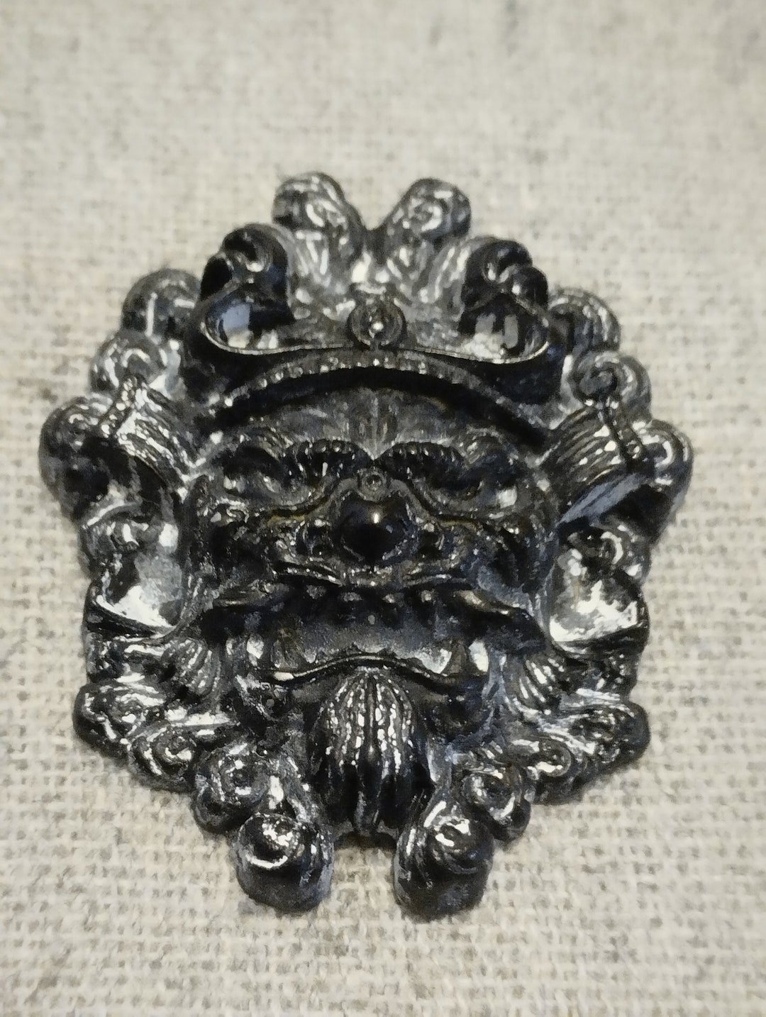 Japanese Demon, Cast Metal Pin Vintage 90s Used, Splatter, With Screw ...