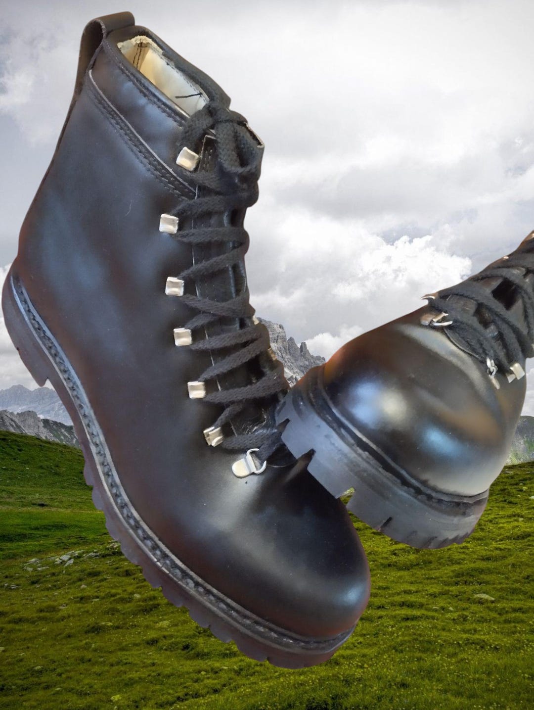 Mountain Boots, 1995 Italian Army Alpine Corps, 90s Warehouse Stock ...