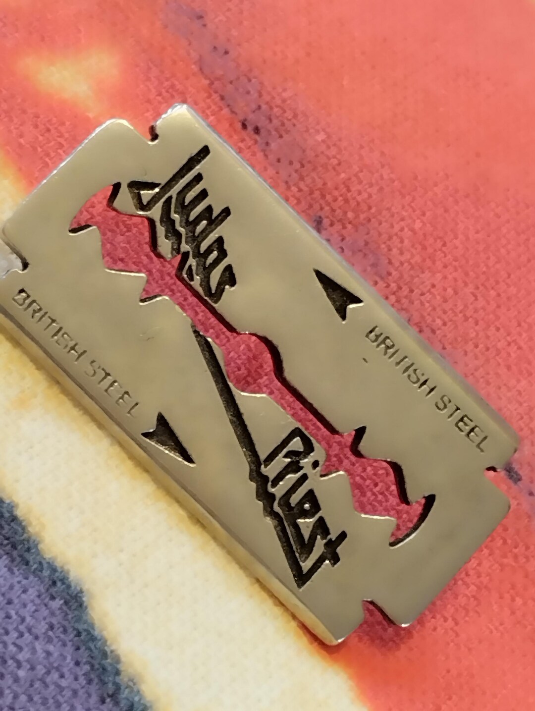 Judas Priest, Blade Metal Pin British Steel, Vintage 00s, Amazing Gift ...