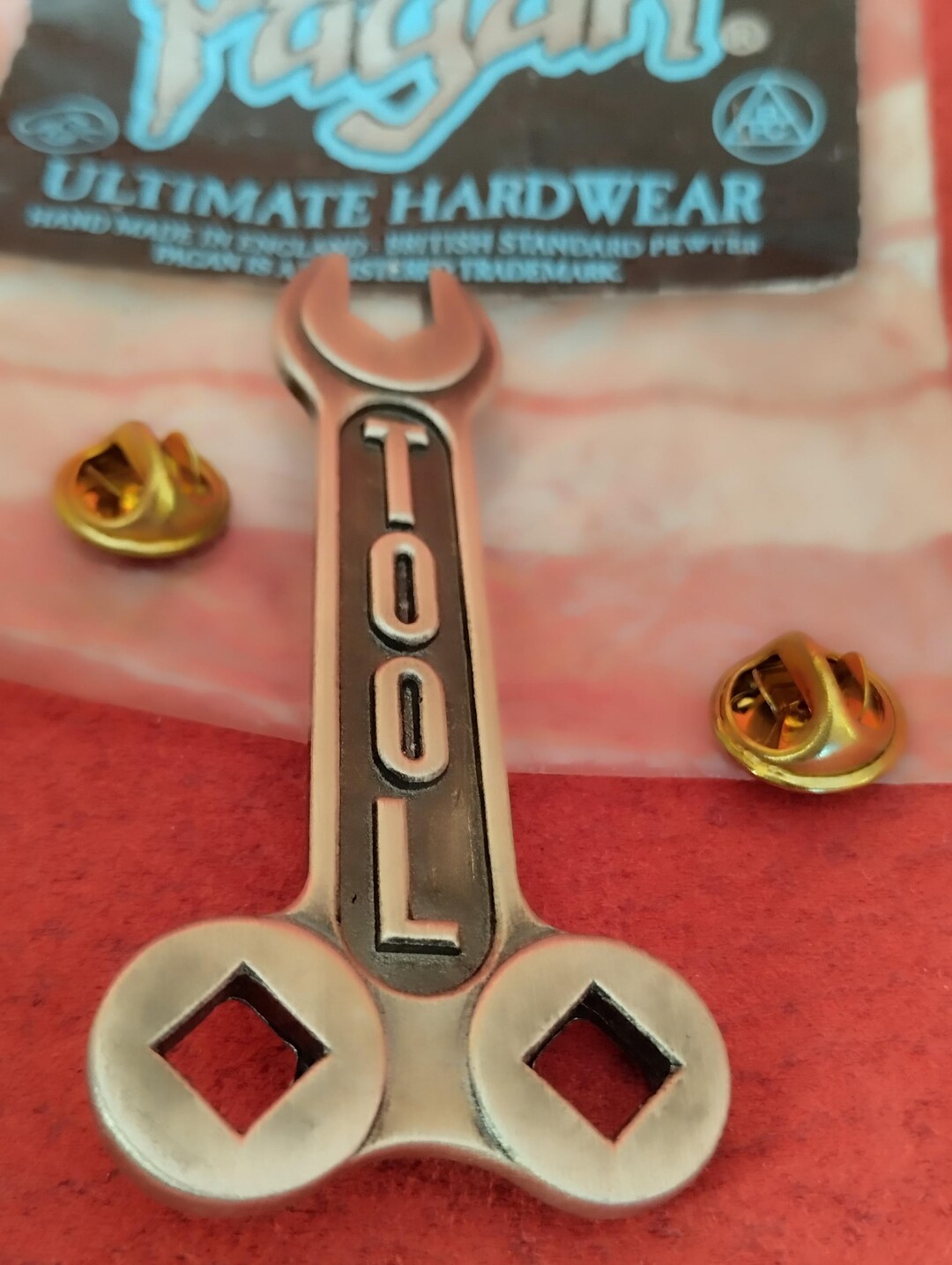 TOOL, Vintage 90s Cast Metal Pin Logo Band, Pagan 1993 Hand Made in ...