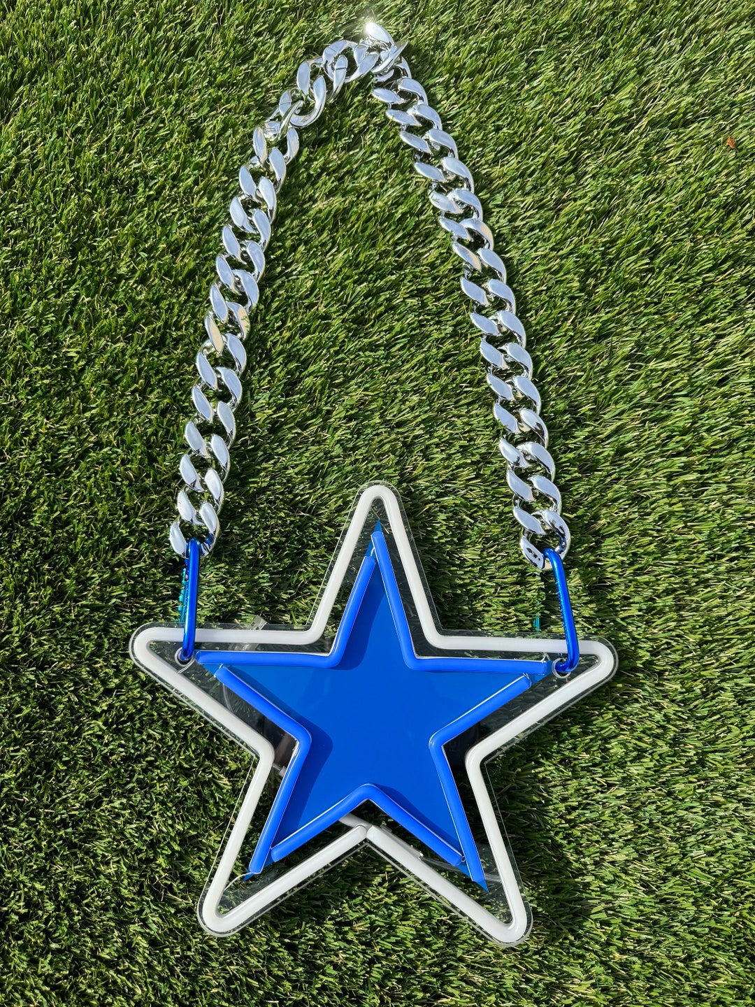 New Item! Gametime Neon Chain/necklace! Perfect for Game Day! Dallas ...