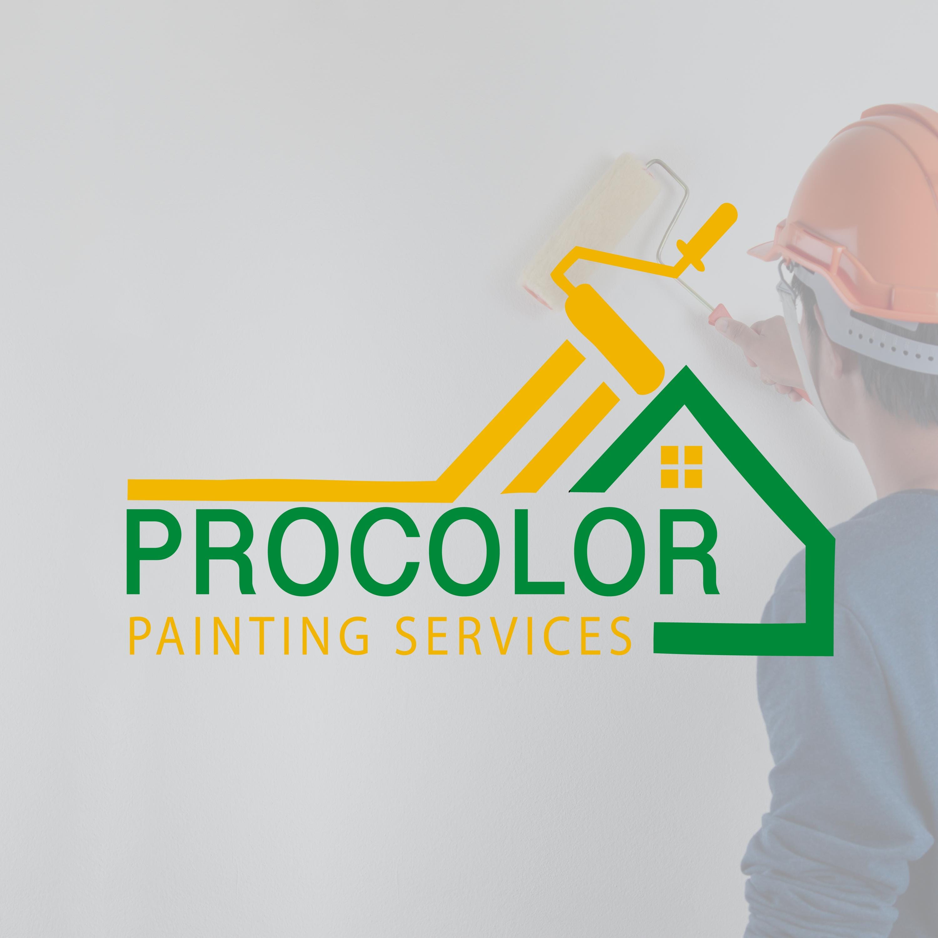 House Painter Logo, Custom Company Logo, Roof Logo,hands Logo, Logo for ...