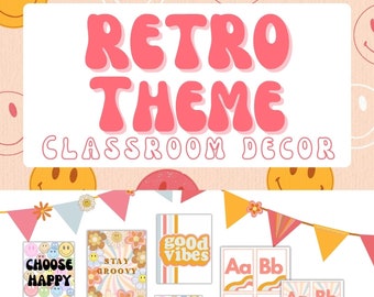 Retro Classroom Decor Collection - Etsy