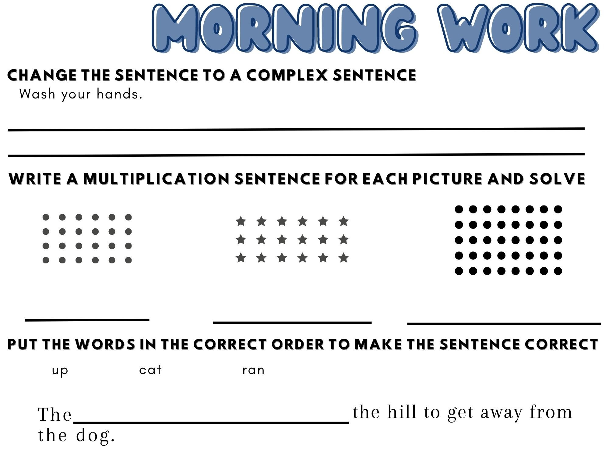 2nd-3rd Grade Morning Work Bundle - Etsy