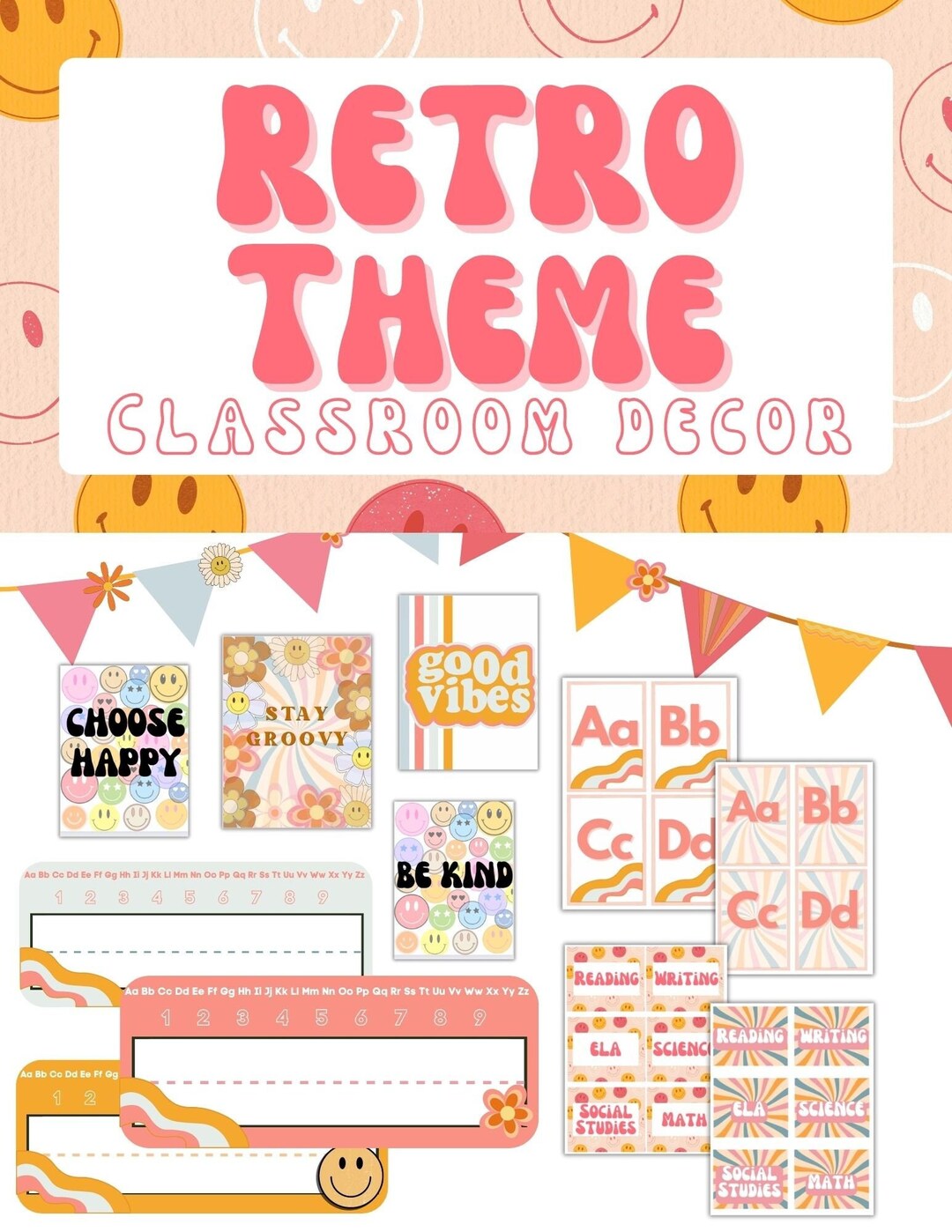 Retro Themed Classroom Decor - Etsy