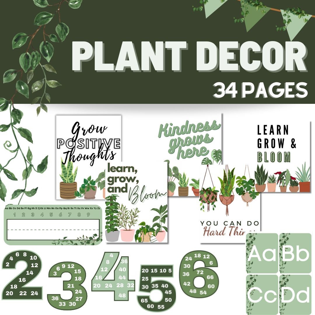 Plant Themed Classroom Decor - Etsy