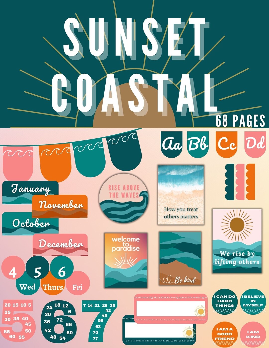Coastal Classroom Theme - Etsy