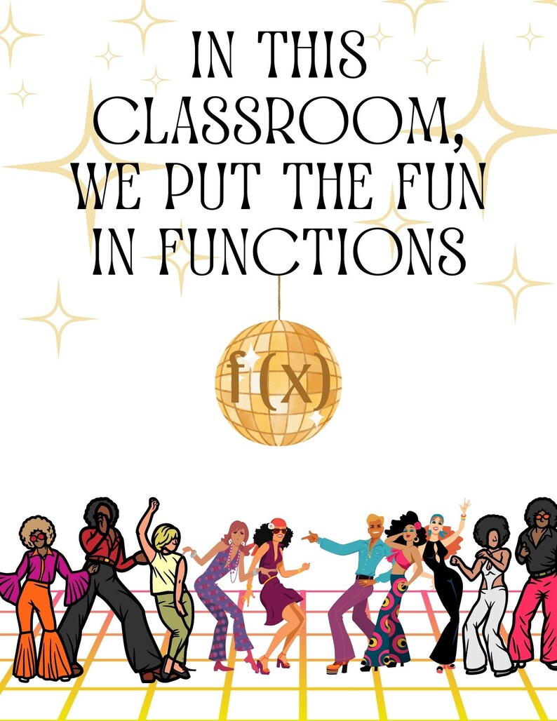 Retro Math Class Decor - Etsy