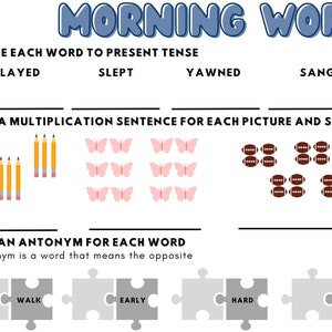 2nd-3rd Grade Morning Work Bundle - Etsy